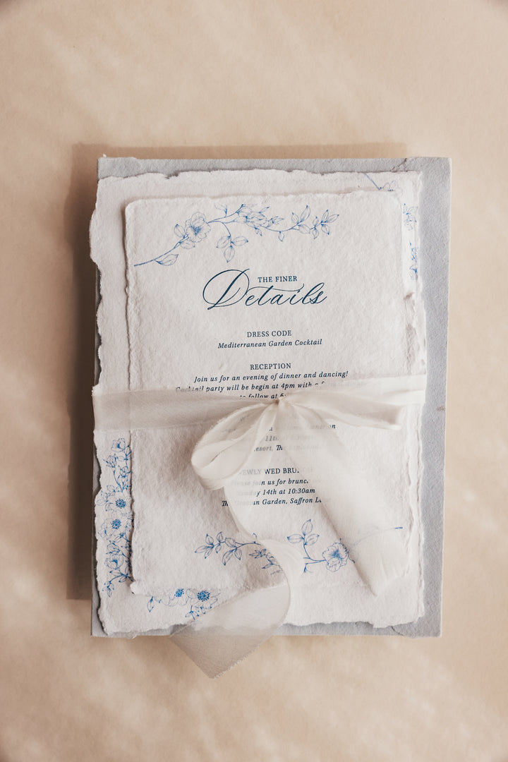 Handmade Paper Wedding Stationery | Unique Invitation Suites – Feathers ...