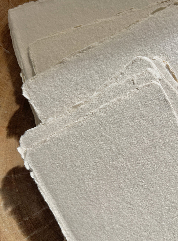 Handmade Cotton Rag Deckled Edge Paper | Wedding Stationery – Feathers and Stone