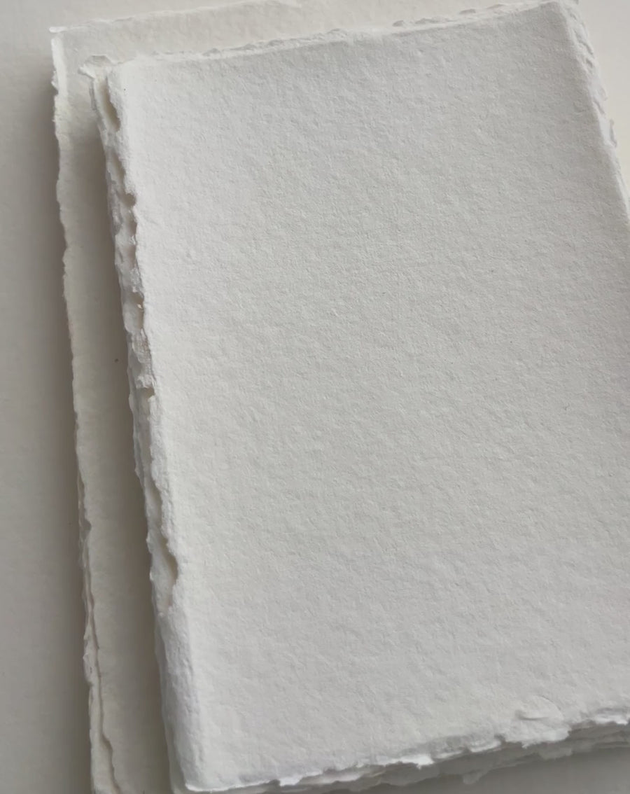 Handmade Cotton Rag Deckled Edge Paper | Wedding Stationery – Feathers ...