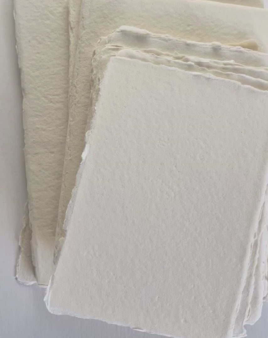 Handmade Cotton Rag Deckled Edge Paper | Wedding Stationery – Feathers ...