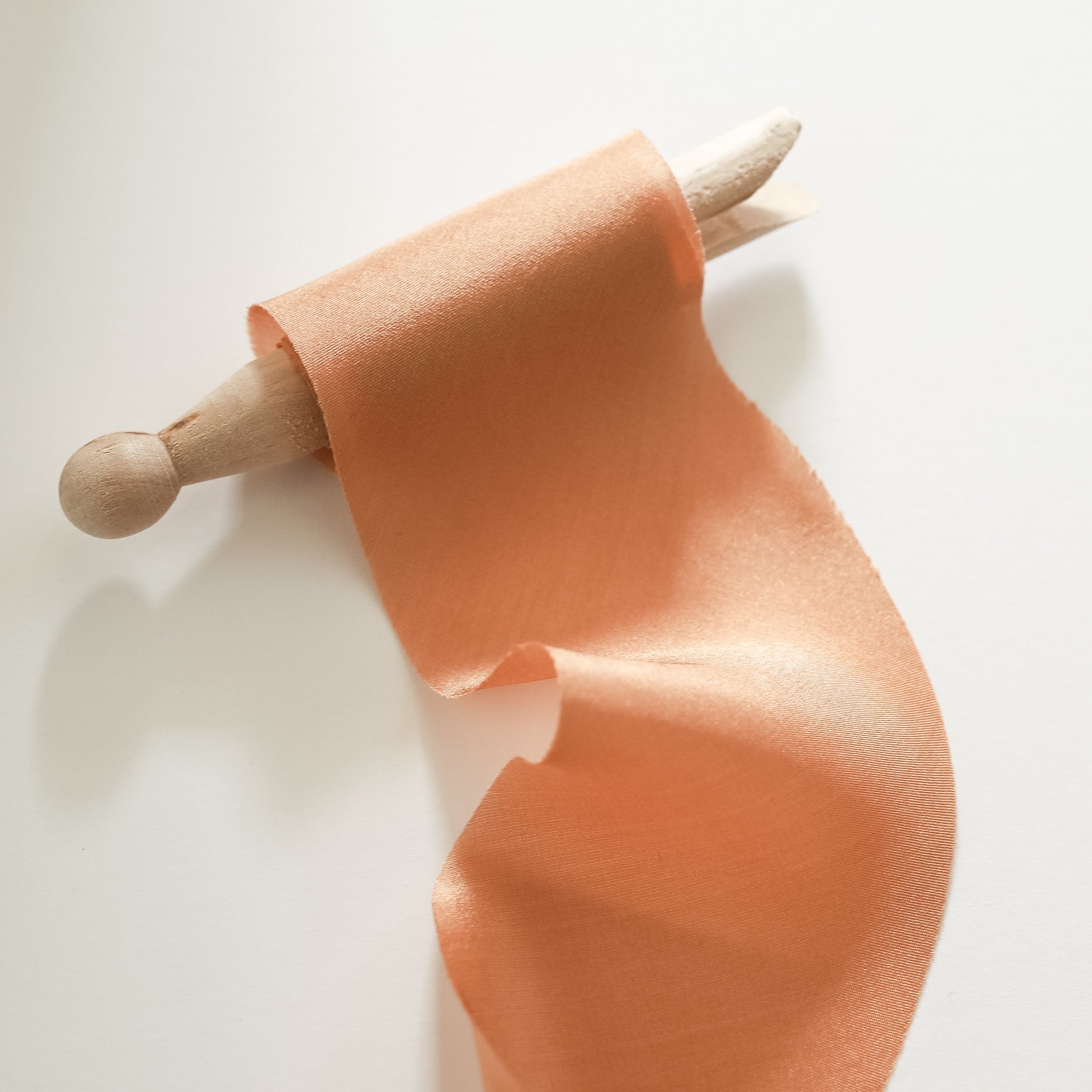 Orange Tangerine Silk Ribbons - Plant-based, Hand Dyed – Feathers and Stone